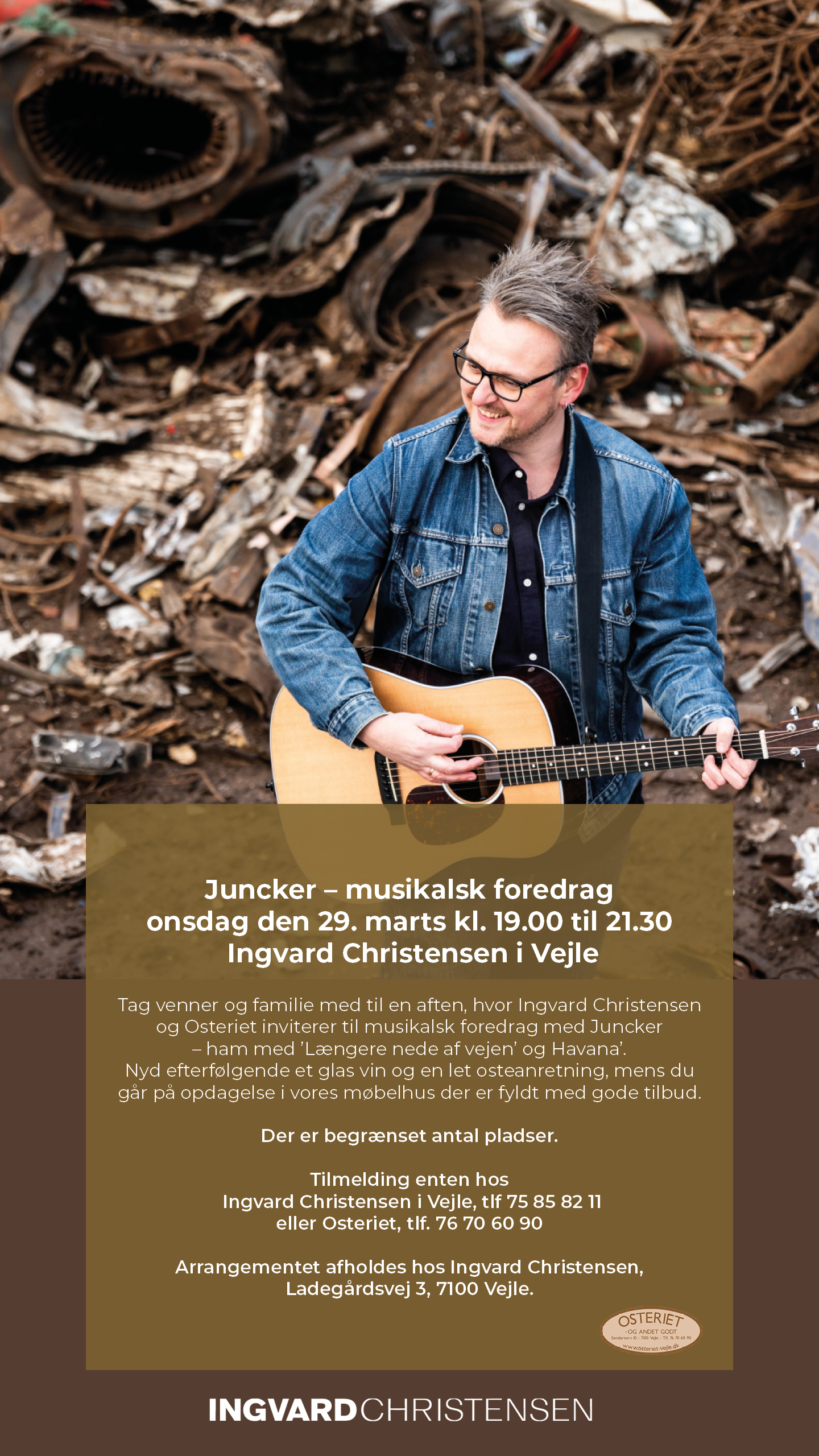 UDSOLGT - Den 29. Marts 2023 - CHRISTIAN JUNCKER I VEJLE